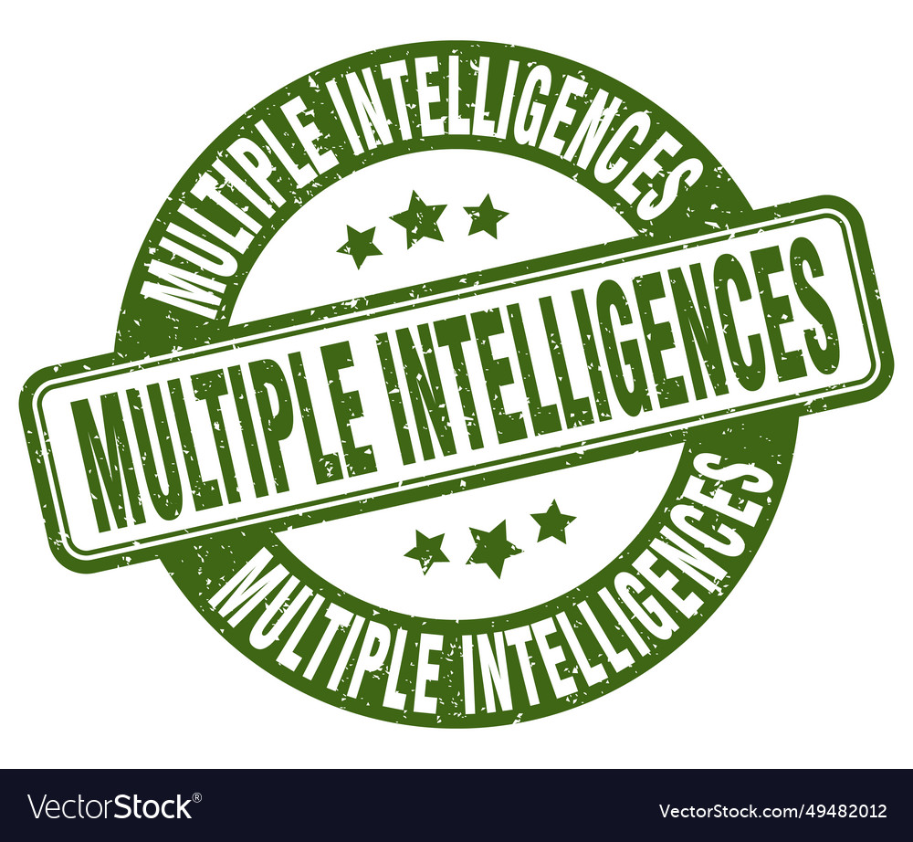 Multiple intelligences stamp multiple Royalty Free Vector Multiple intelligences stamp multiple Royalty Free Vector
