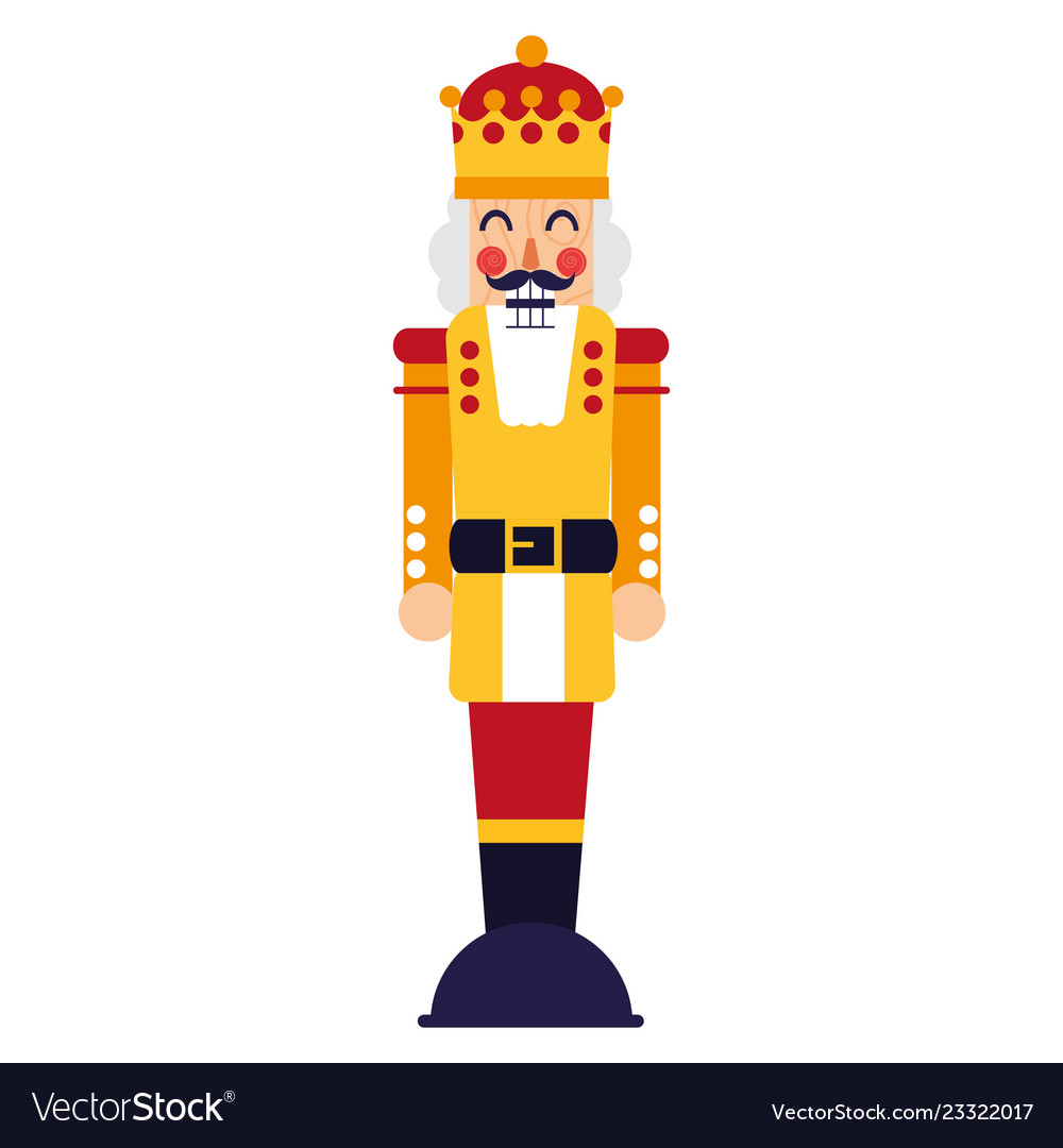 Christmas nutcracker design Royalty Free Vector Image