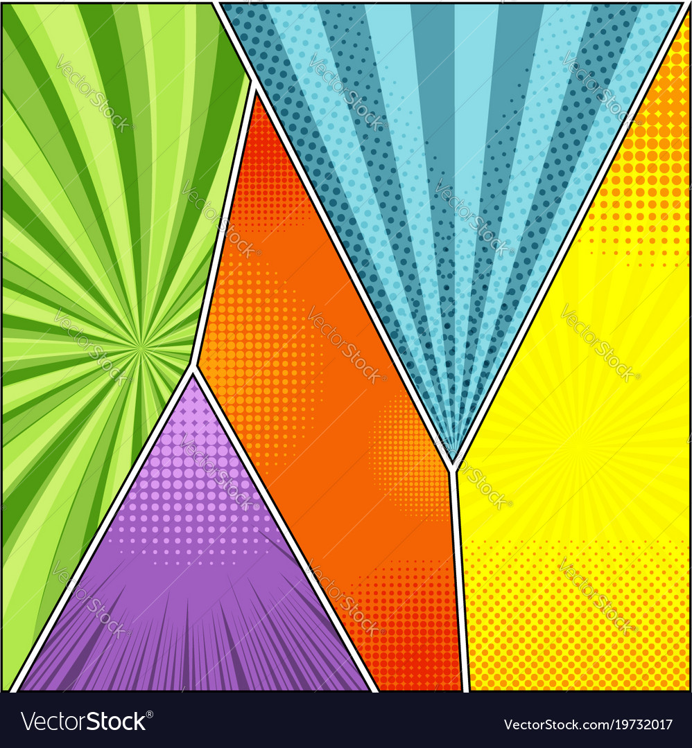 Comic book abstract background Royalty Free Vector Image