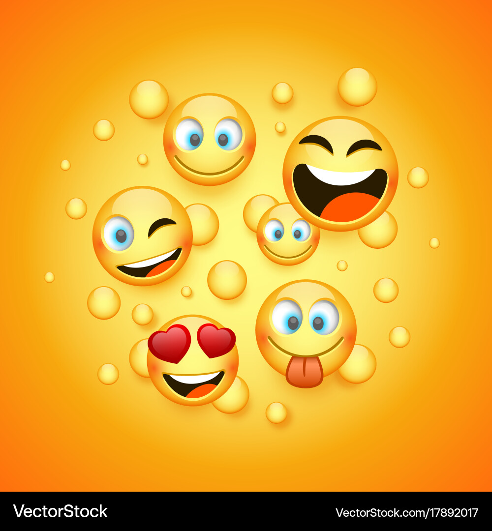 Mamy emoji icon on the orange background Vector Image