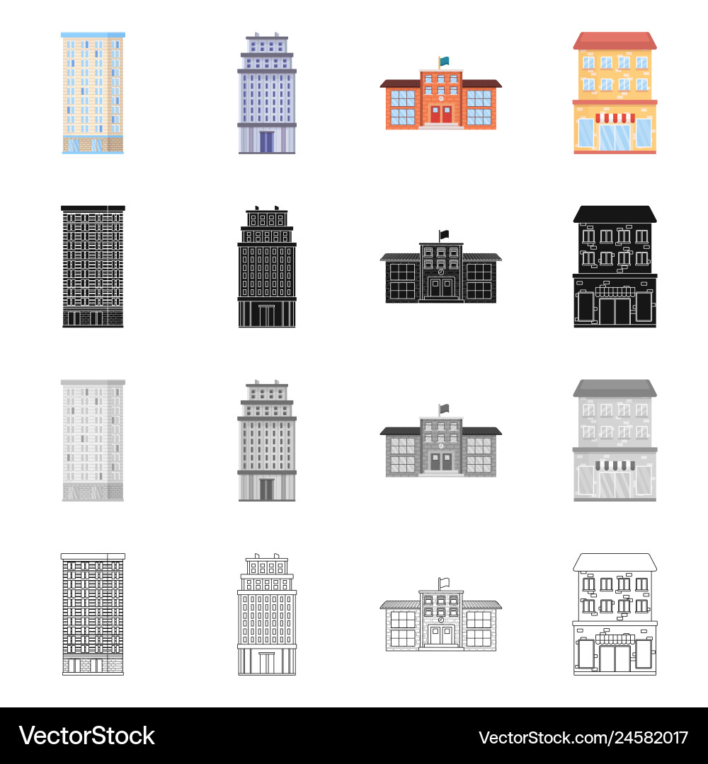 Municipal and center sign Royalty Free Vector Image