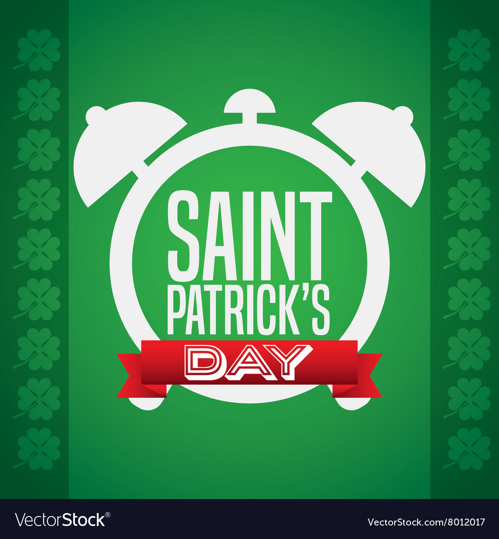 Saint patricks day design Royalty Free Vector Image