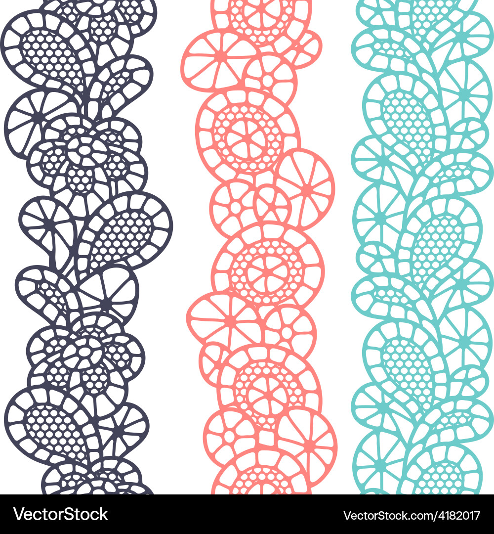 Seamless vintage fashion lace pattern Royalty Free Vector