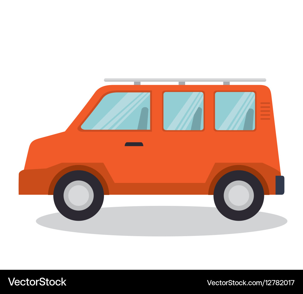 Vehicle travel isolated icon Royalty Free Vector Image