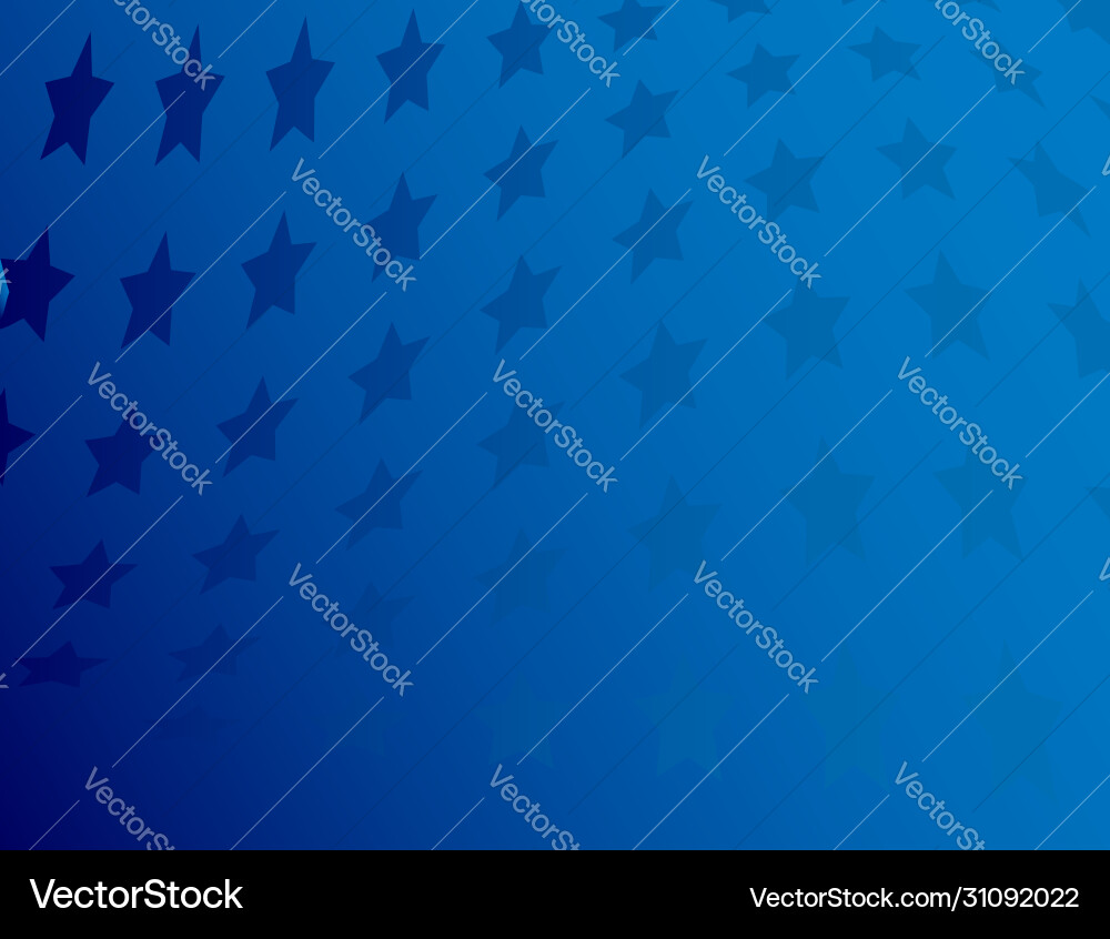 American blue patriotic background Royalty Free Vector Image