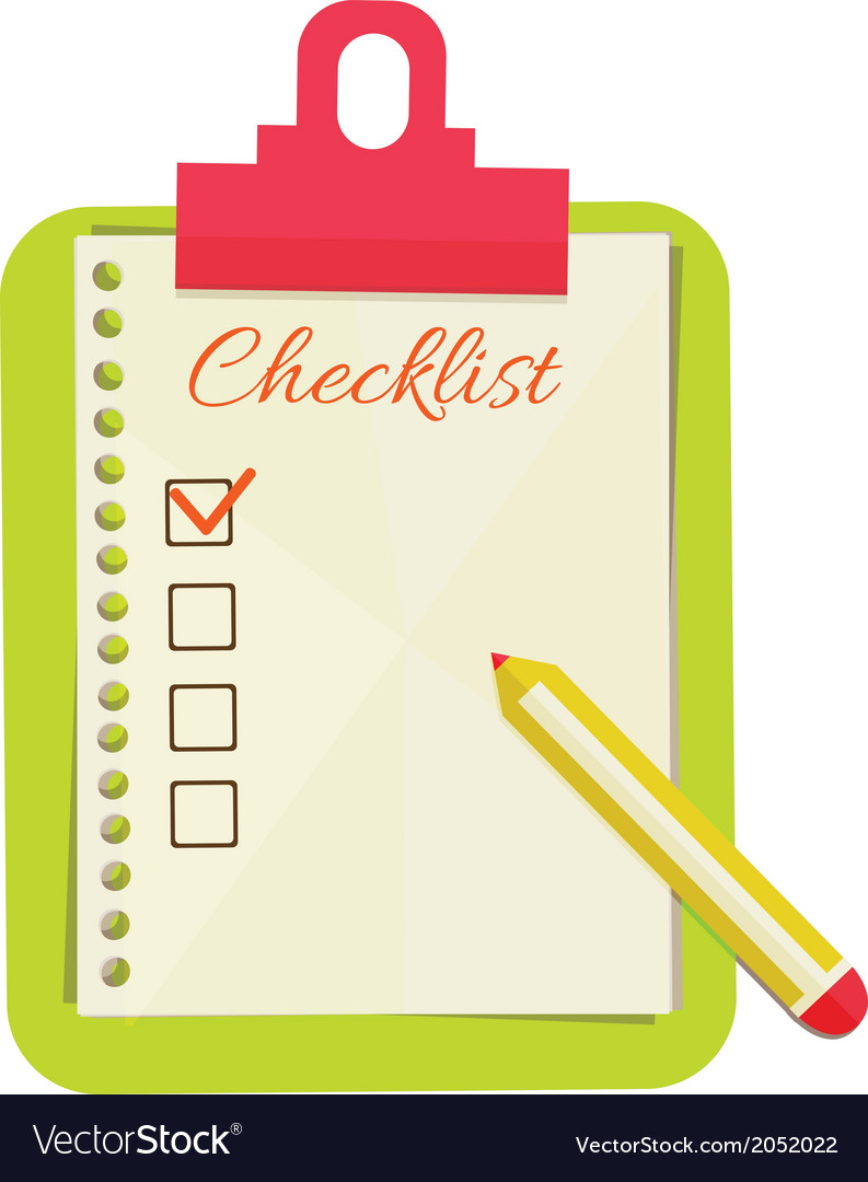 Check list Royalty Free Vector Image - VectorStock