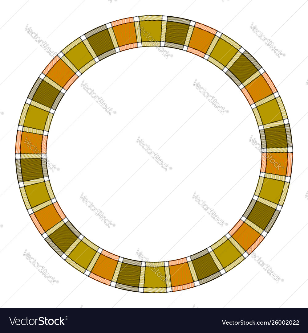 Circle borders and frames round border pattern Vector Image