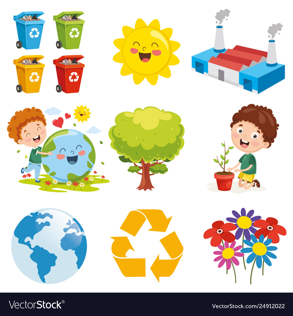 Environment elements Royalty Free Vector Image
