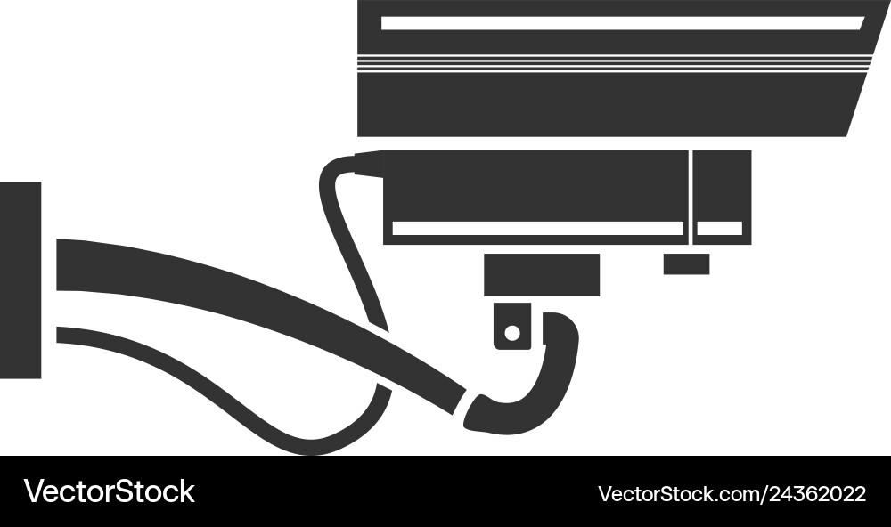 Surveillance monitoring camera security Royalty Free Vector