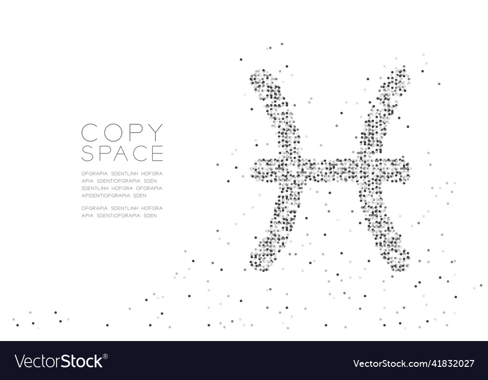 Abstract geometric circle dot pixel pattern Vector Image