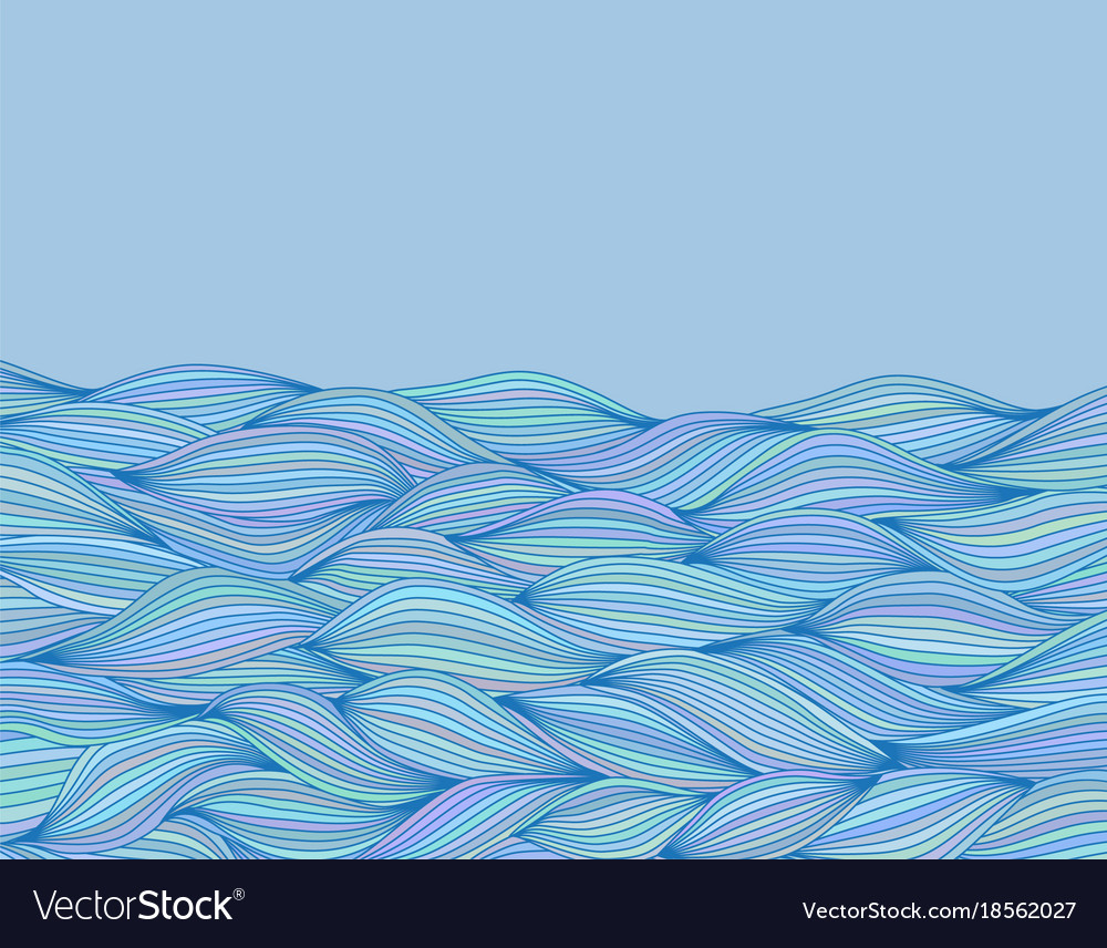 Background with wave pattern blue texture Vector Image