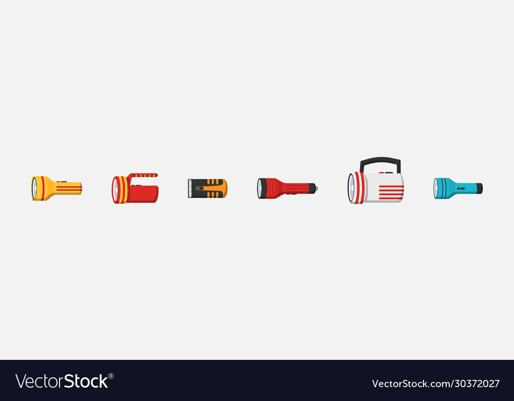 Flashlight light Royalty Free Vector Image - VectorStock