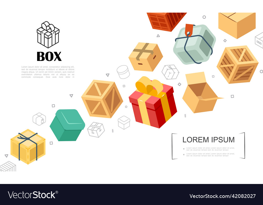 Packaging elements template Royalty Free Vector Image