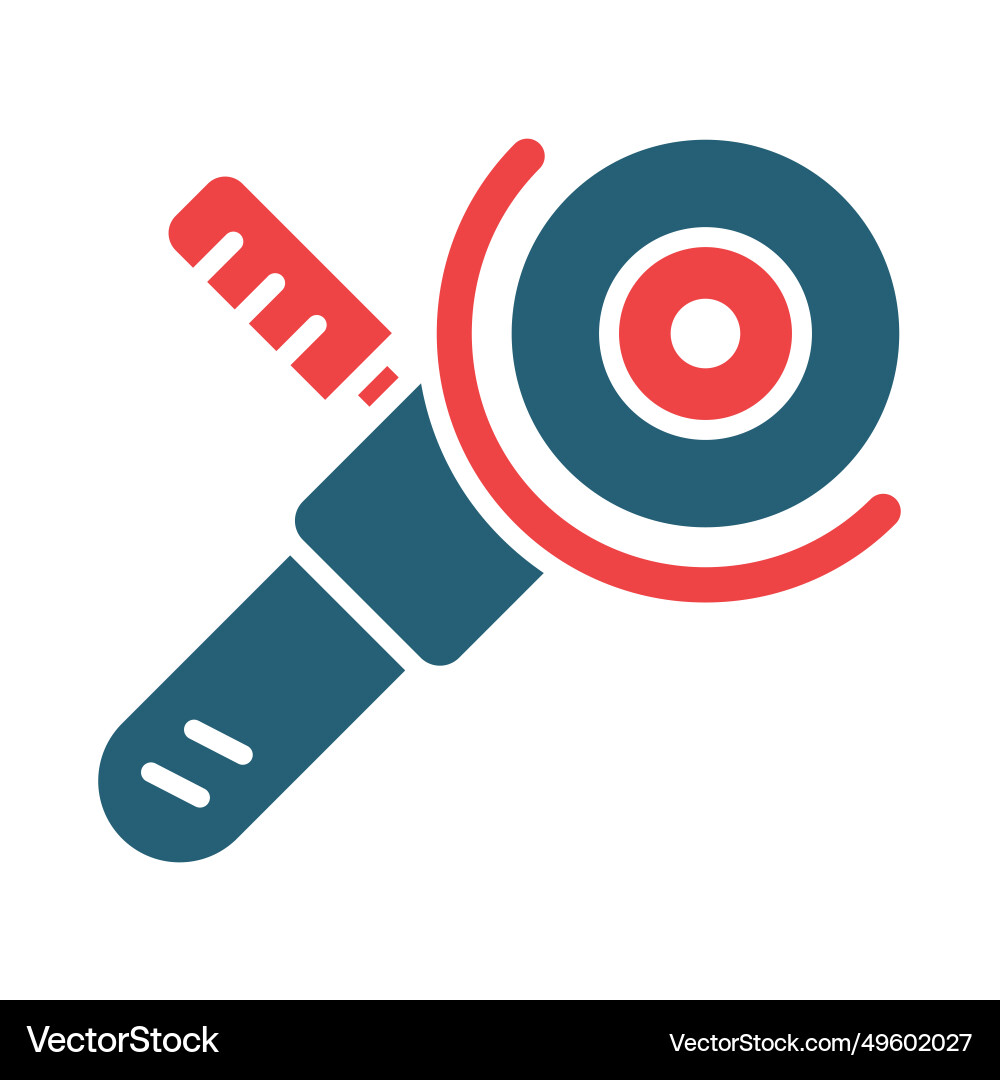 Sander glyph two color icons for personal Vector Image