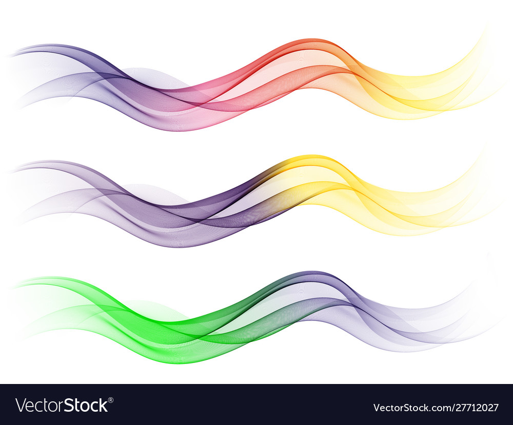 Set headers with colorful spectrum abstract Vector Image
