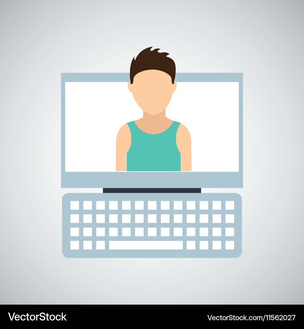Smartphone blue screen unlock woman avatar Vector Image