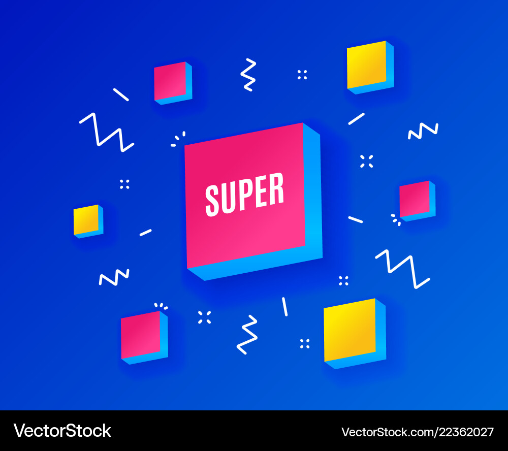 Super symbol special offer sign Royalty Free Vector Image