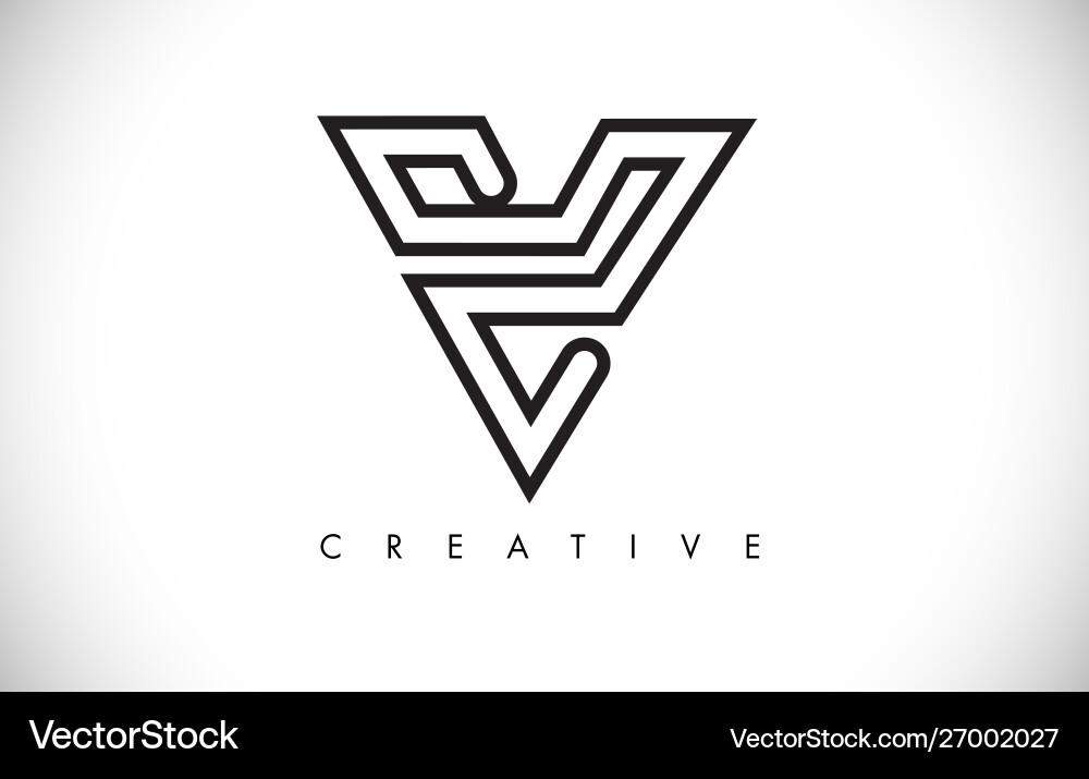 V letter modern trendy design logo icon Royalty Free Vector
