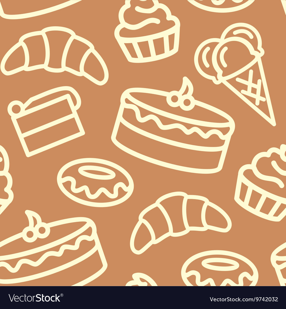 Confectionery pattern Royalty Free Vector Image