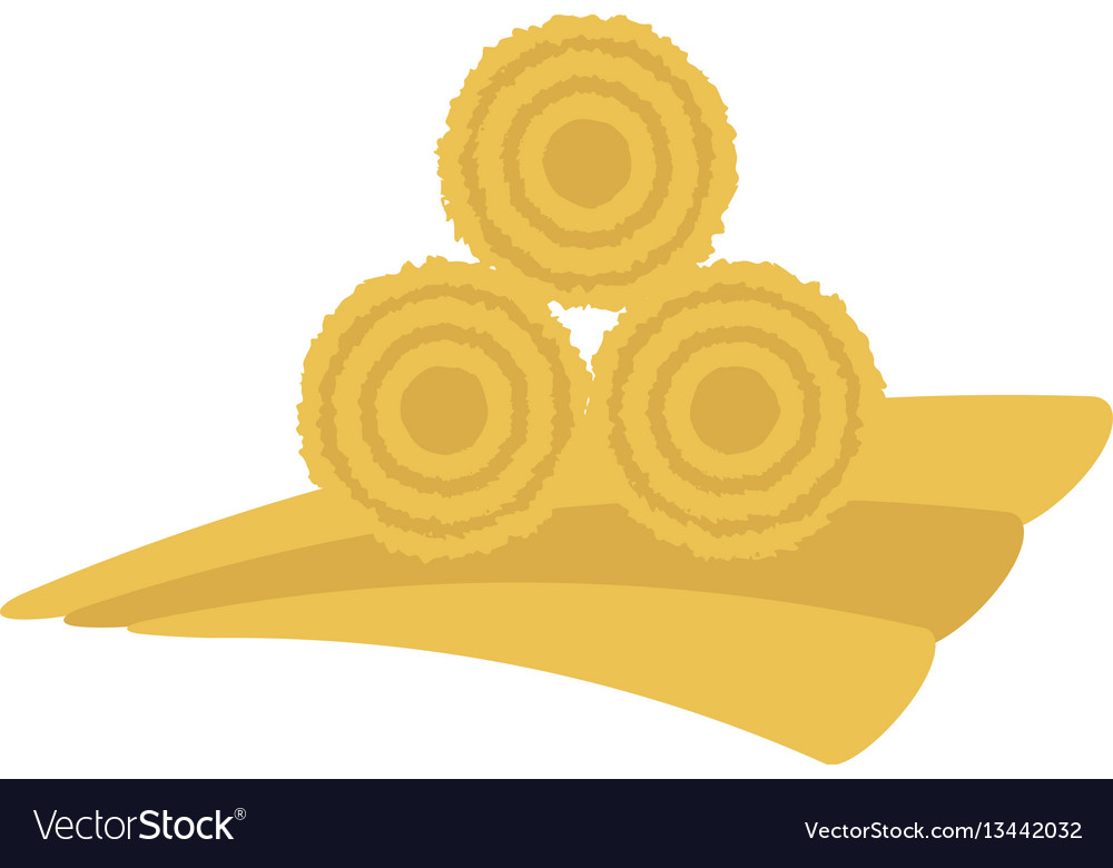 Dried haystack icon Royalty Free Vector Image - VectorStock