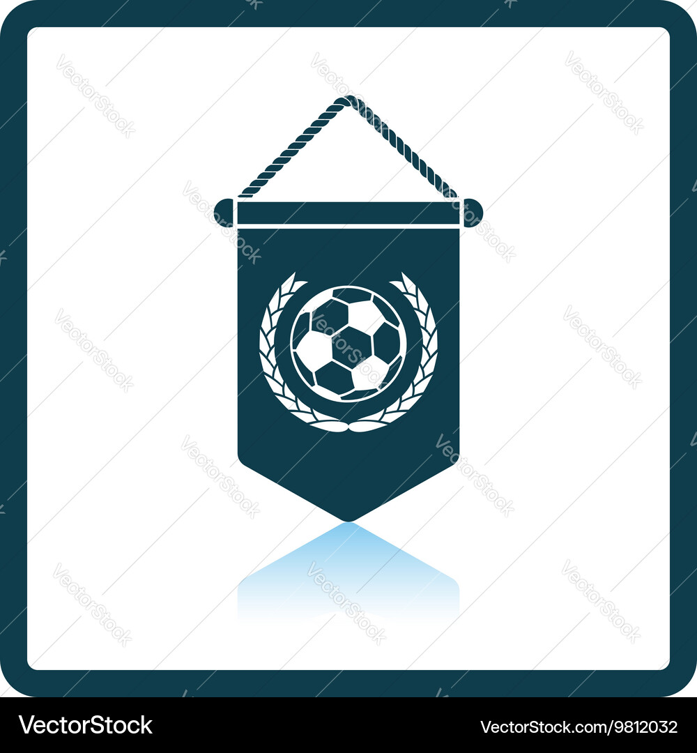 Football pennant icon Royalty Free Vector Image