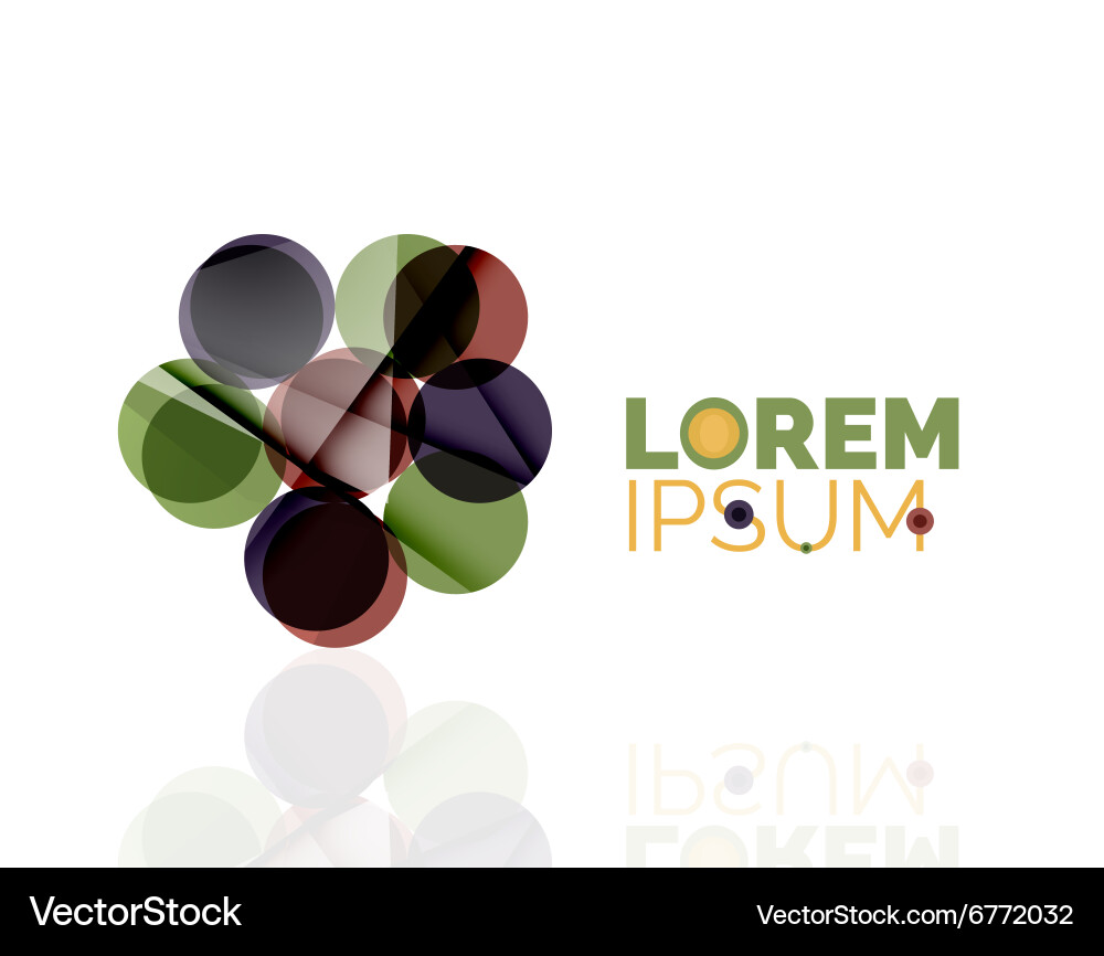 Logo abstract geometric business icon Royalty Free Vector