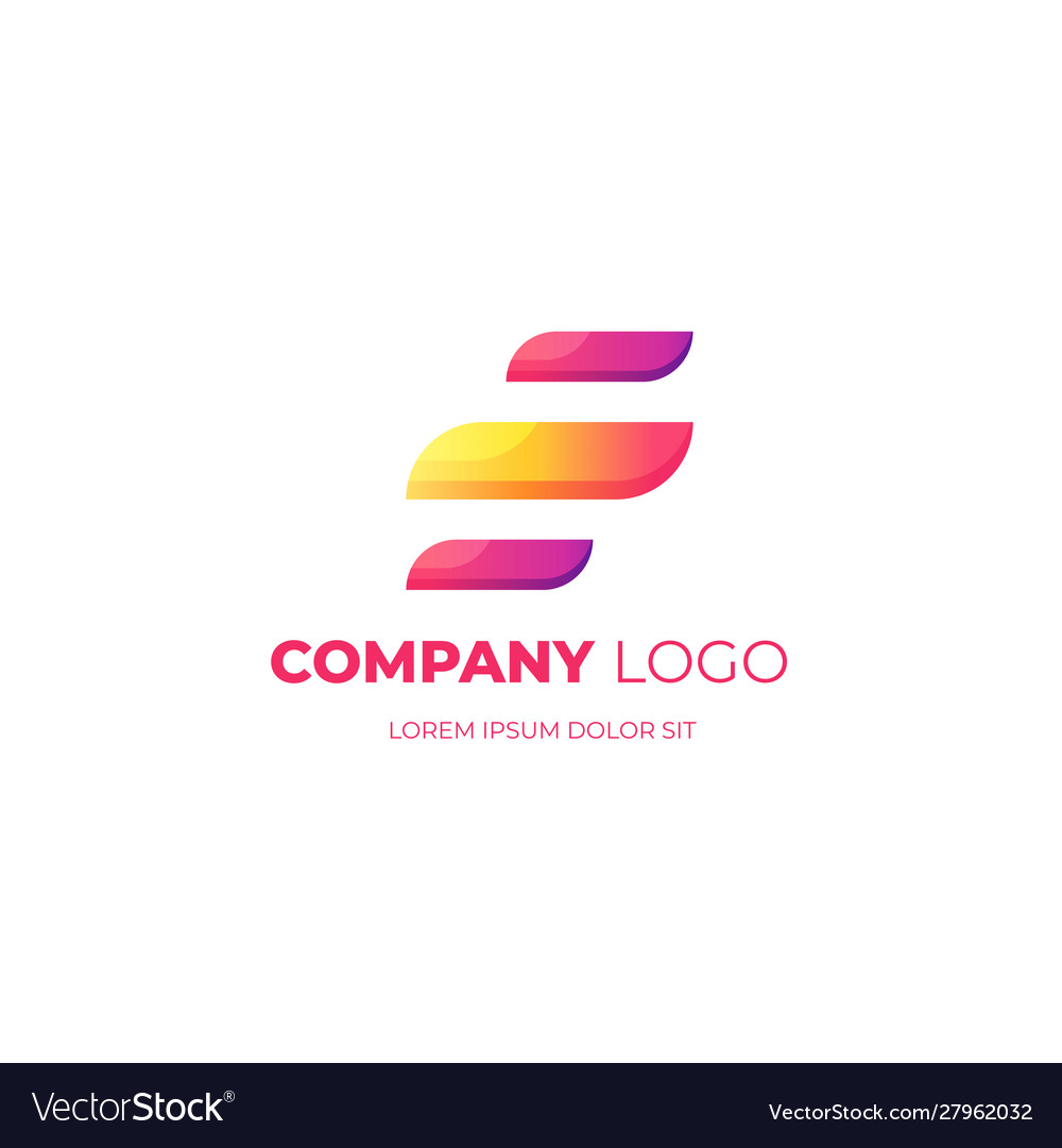 Modern and elegant gradient company logo Vector Image