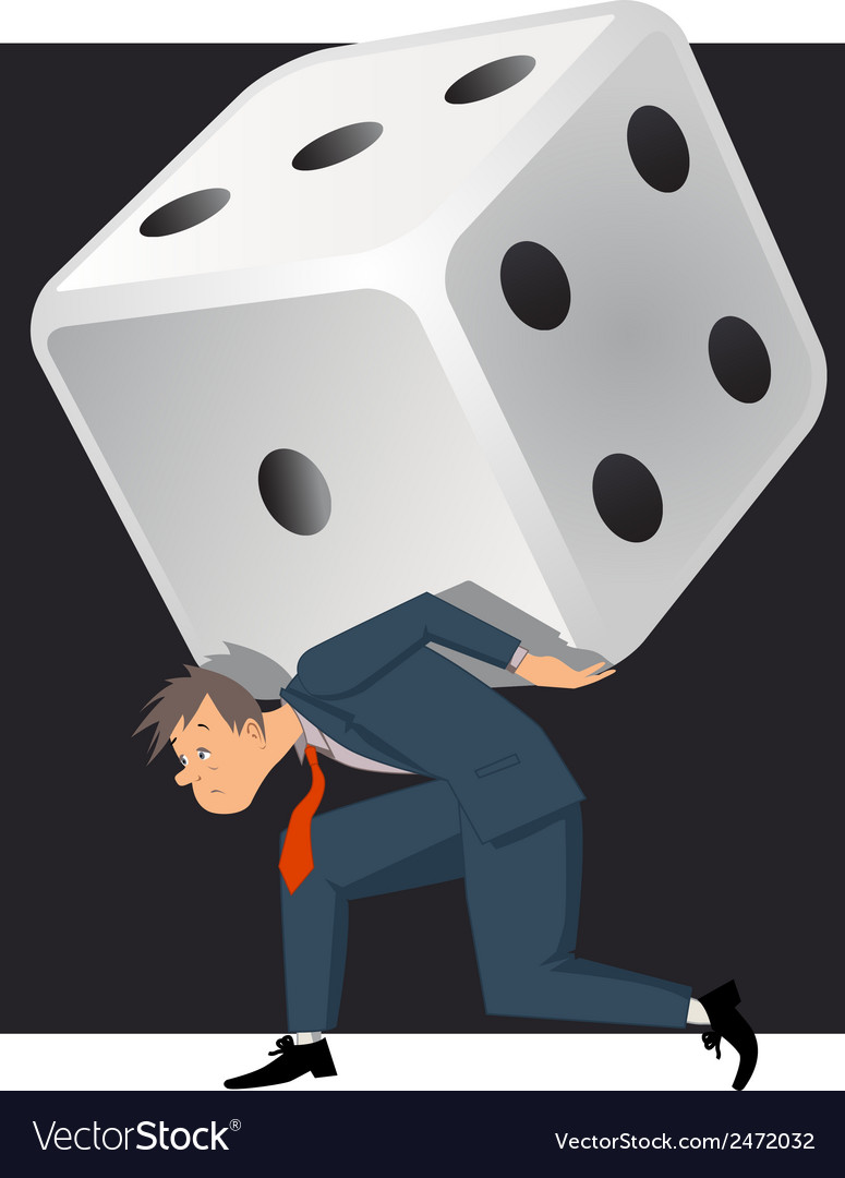 Problem gambling Royalty Free Vector Image - VectorStock