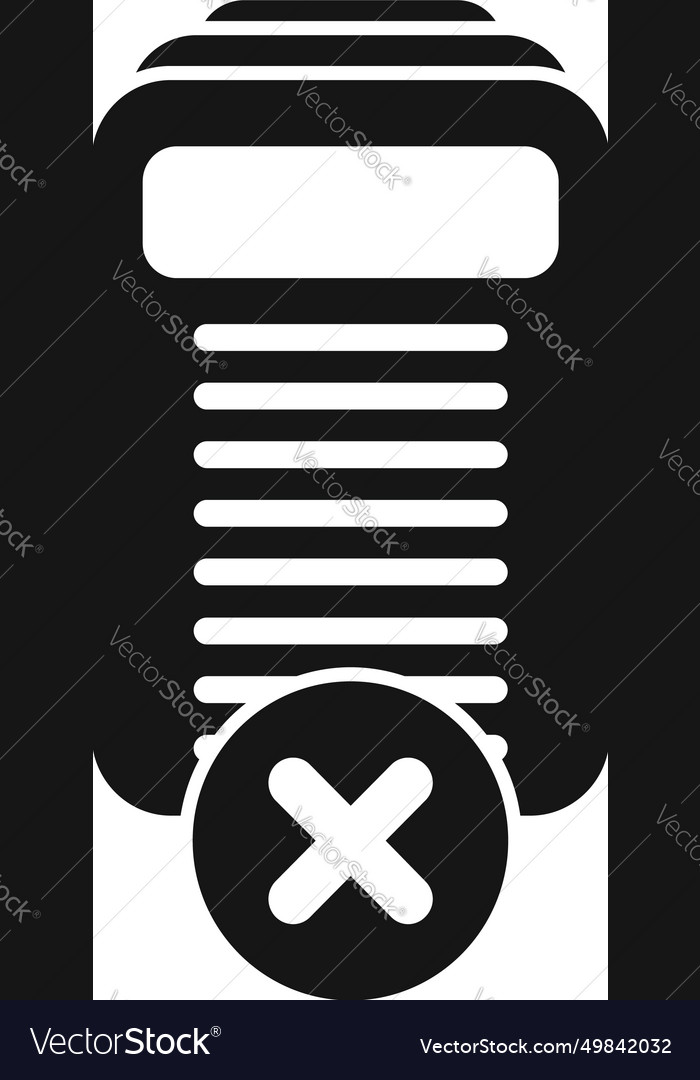 Restricted content icon simple data cloud Vector Image