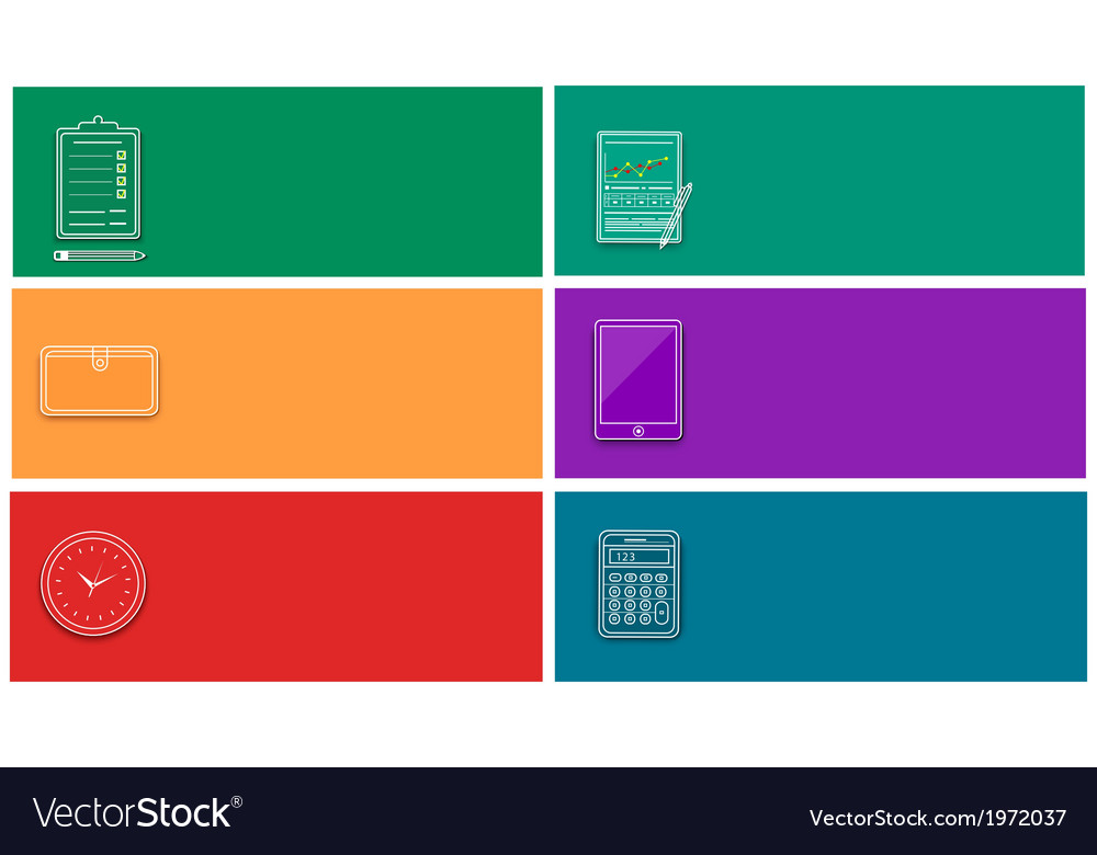 Business work elements Royalty Free Vector Image