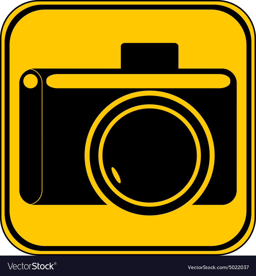 Camera button Royalty Free Vector Image - VectorStock