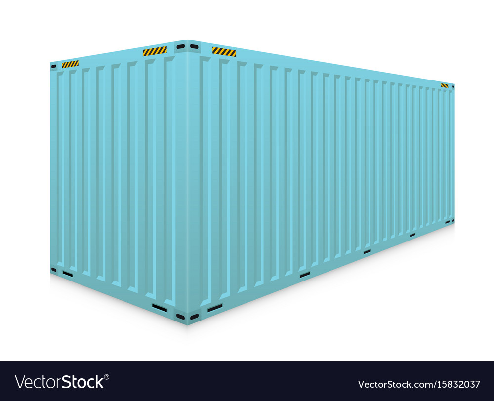 Cargo container Royalty Free Vector Image - VectorStock