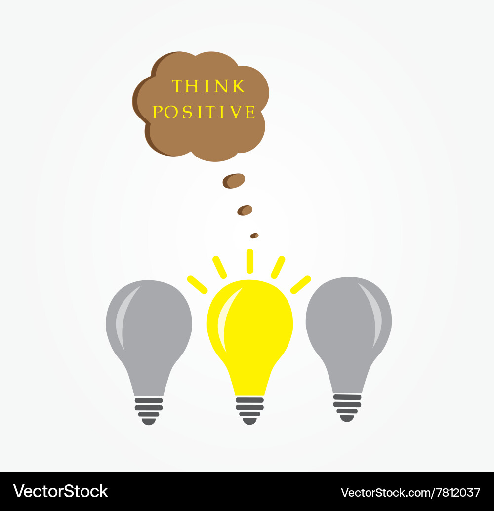 Creative positive Royalty Free Vector Image - VectorStock
