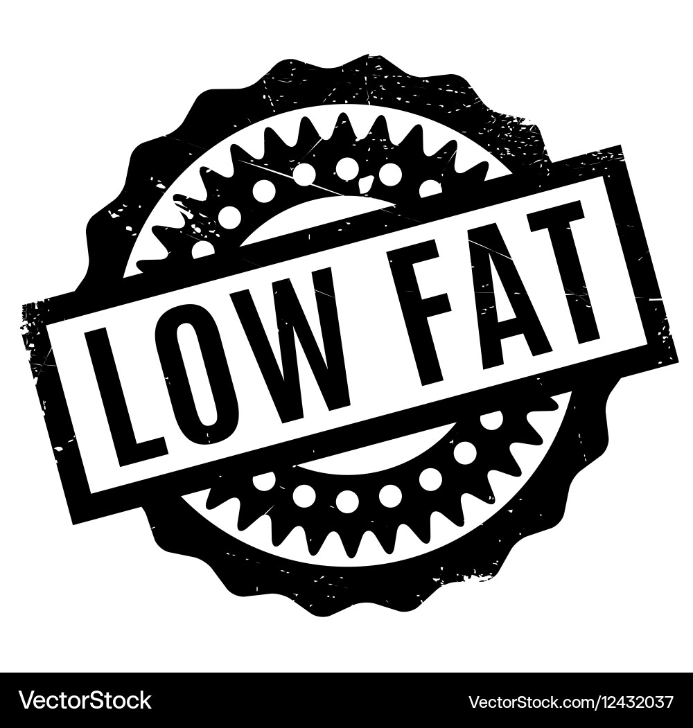 Low fat rubber stamp Royalty Free Vector Image