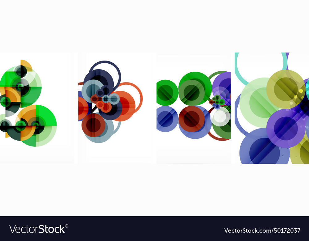 World of geometric elegance with abstract circle Vector Image