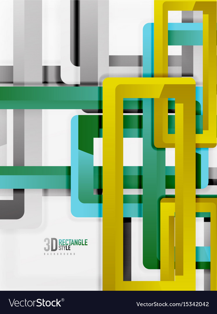 Rectangle tube elements background Royalty Free Vector Image