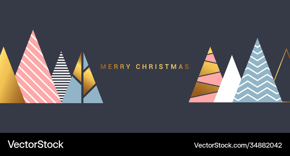 Simple holiday christmas card Royalty Free Vector Image