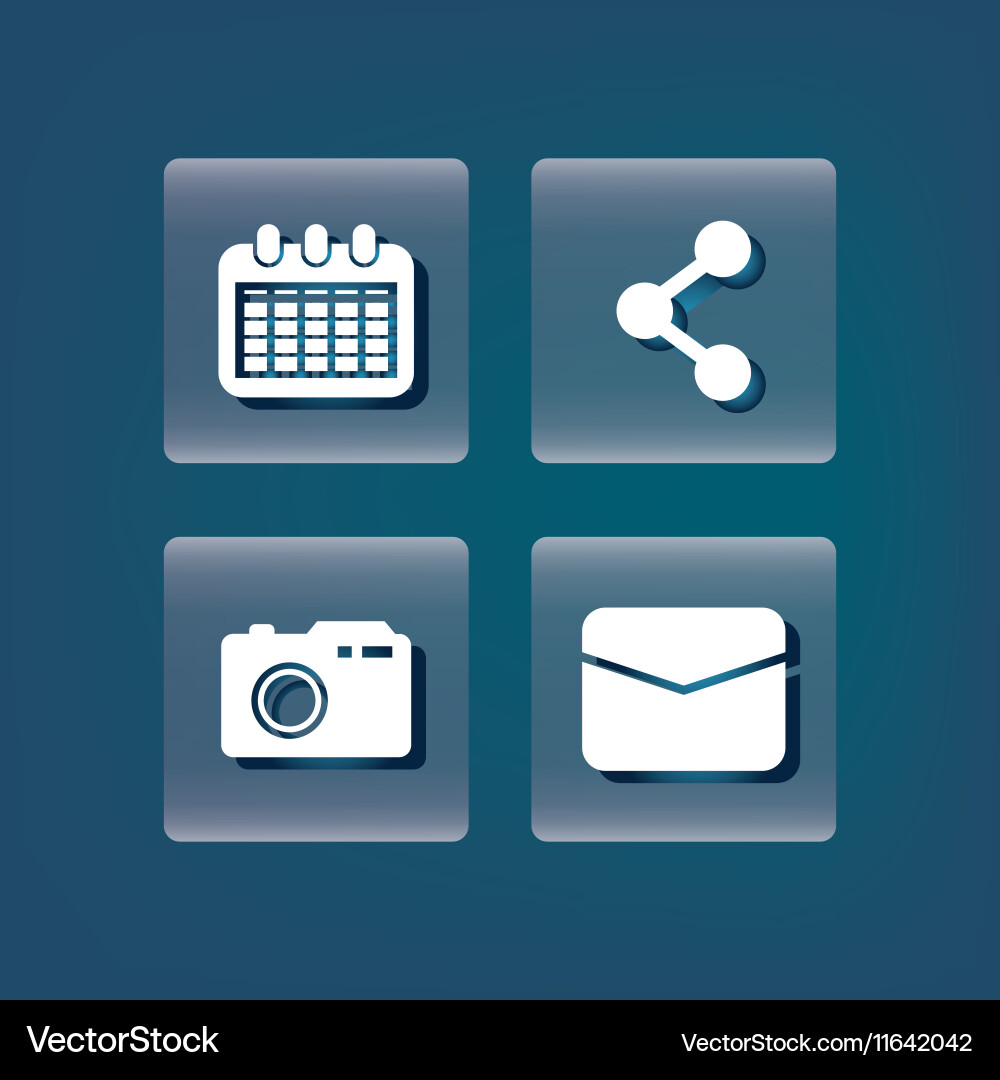 Social media and networking Royalty Free Vector Image