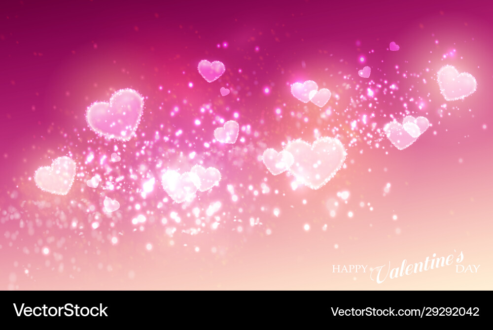 Soft pink romance background for greeting card Vector Image