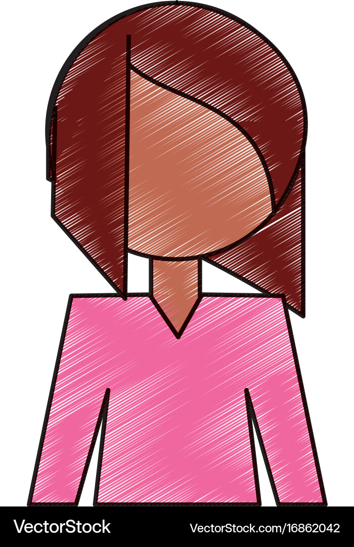 Woman profile cartoon Royalty Free Vector Image