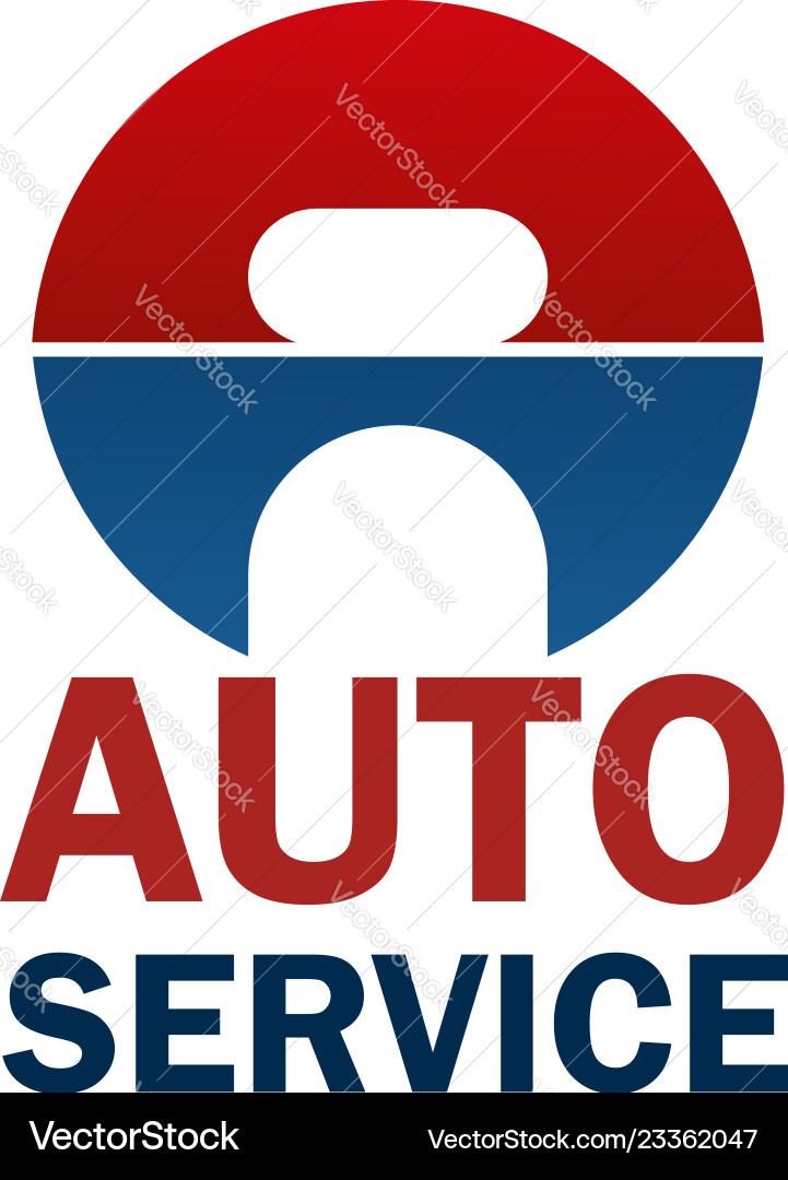 A letter icon for car auto service Royalty Free Vector Image