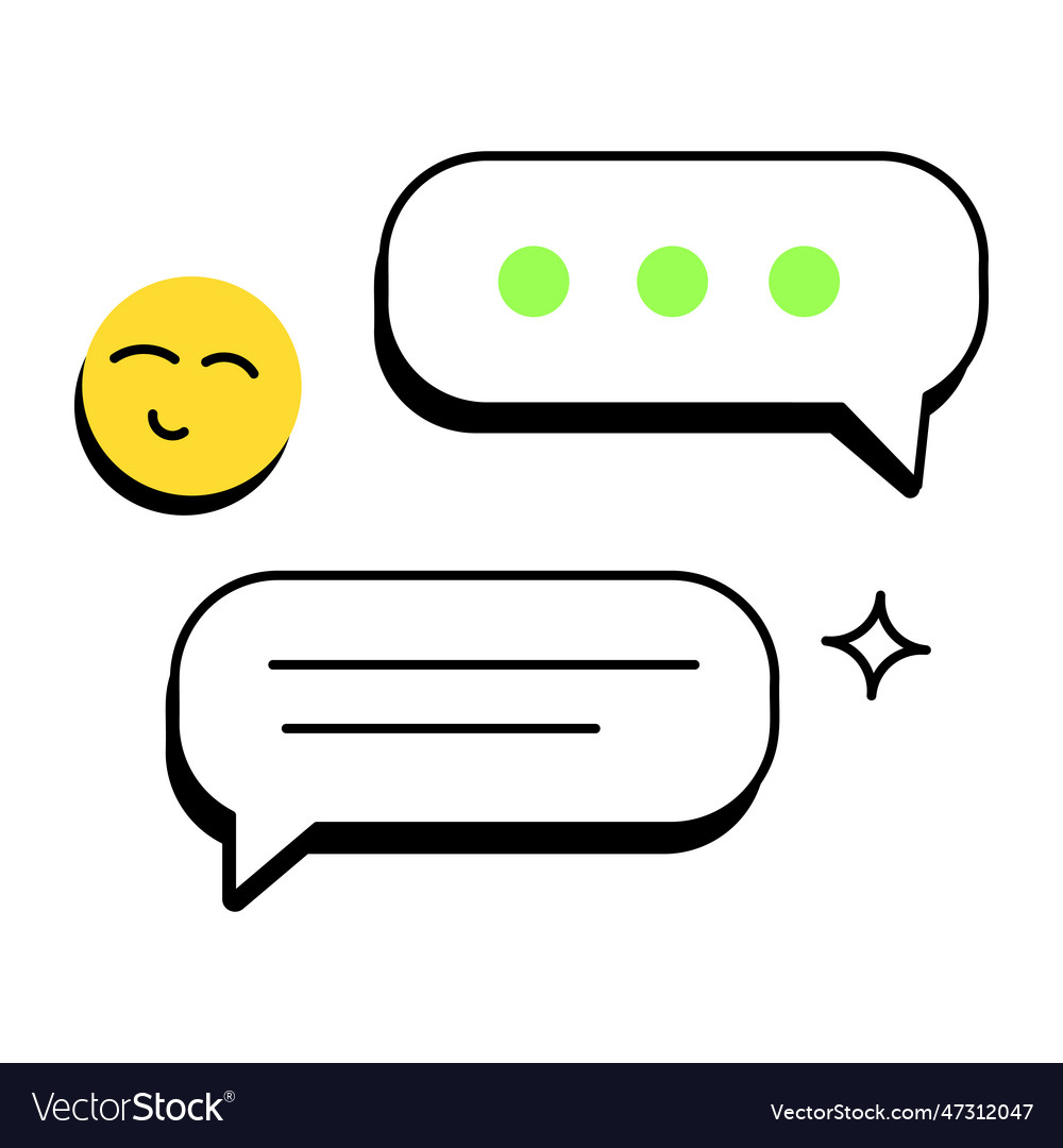 Chat bubbles Royalty Free Vector Image - VectorStock