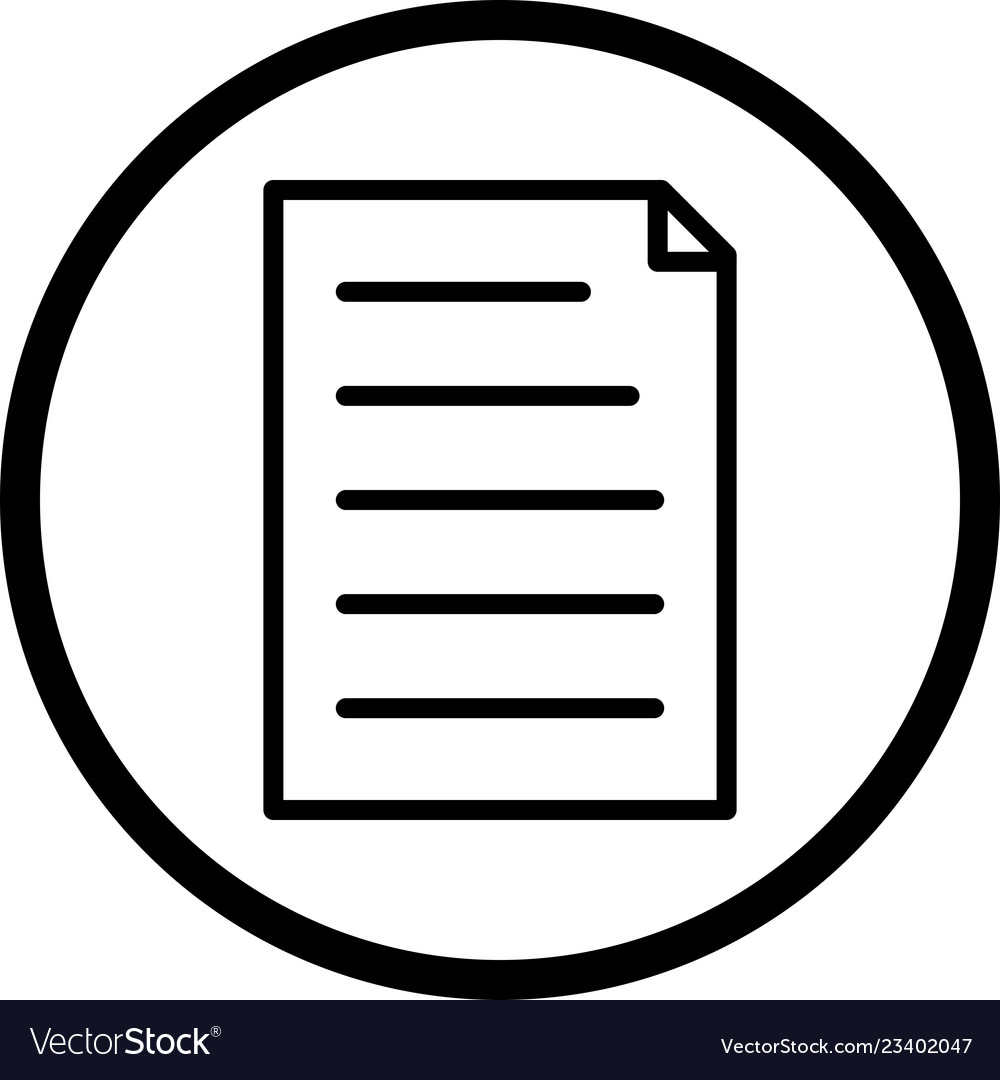 Document icon Royalty Free Vector Image - VectorStock