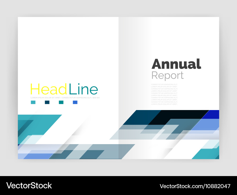 Modern geometric templates business flyer Vector Image