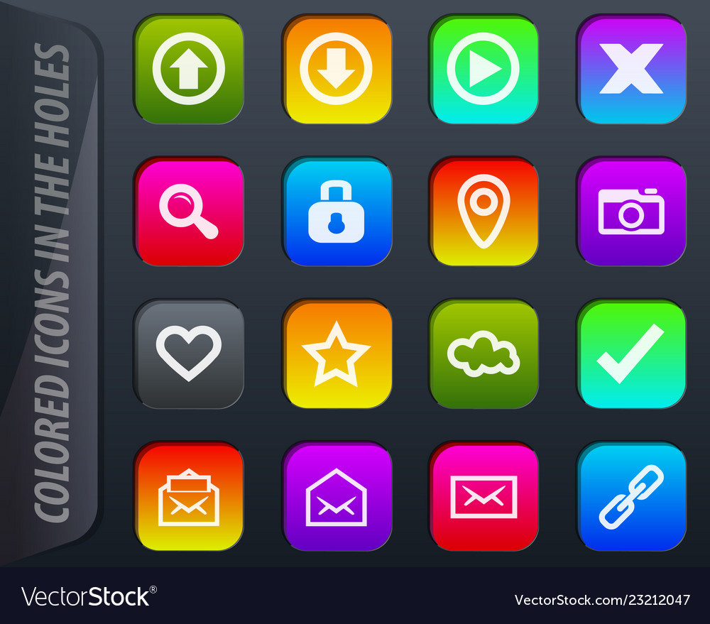 User interface icons set Royalty Free Vector Image