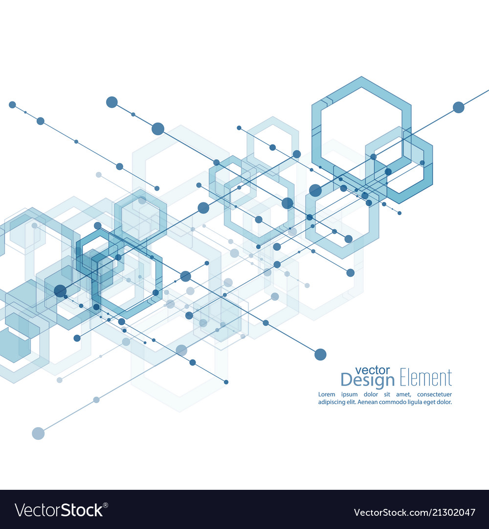 Virtual abstract background Royalty Free Vector Image