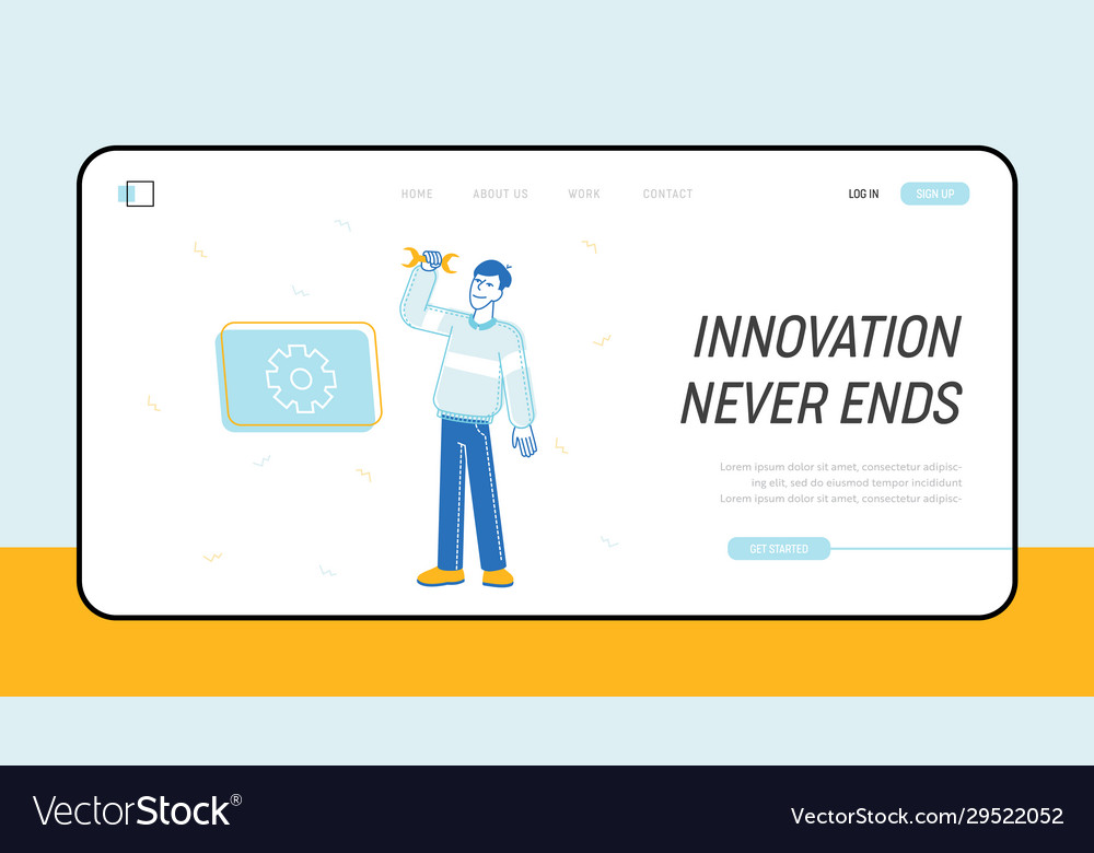 Bug fixing and front end development website Vector Image
