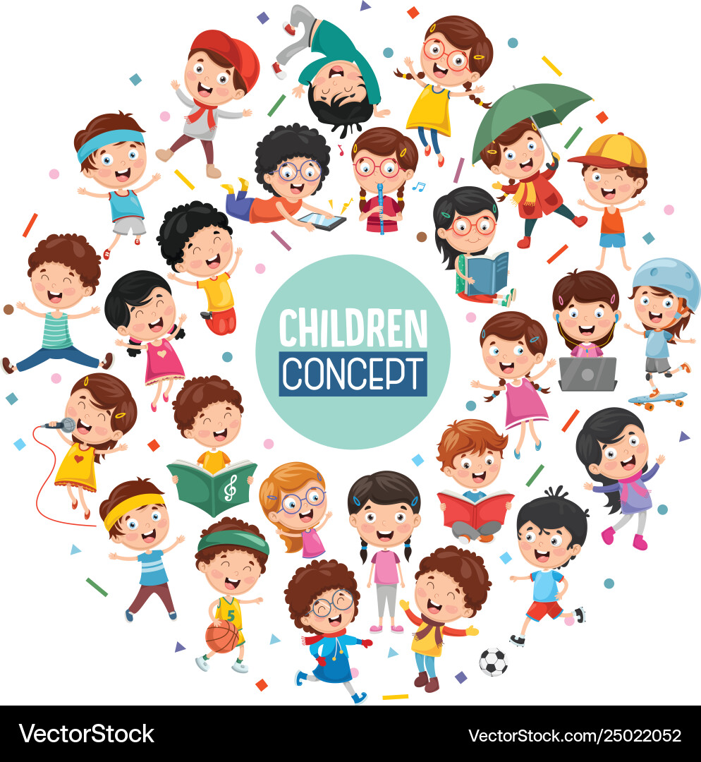 Children concept design Royalty Free Vector Image