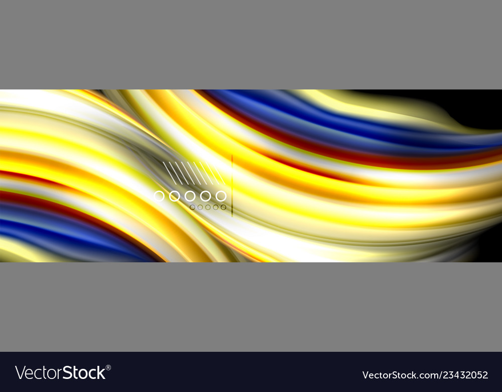 Fluid liquid wave pattern Royalty Free Vector Image