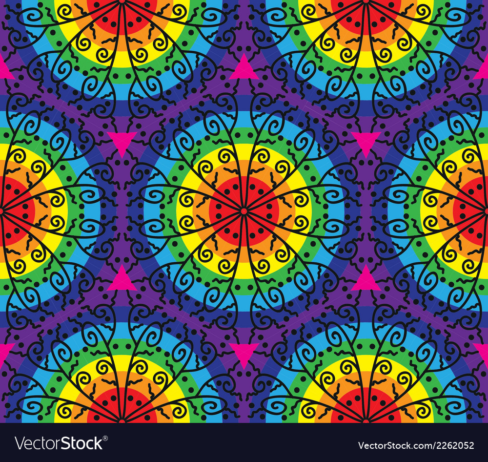 Kaleidoscopic pattern Royalty Free Vector Image
